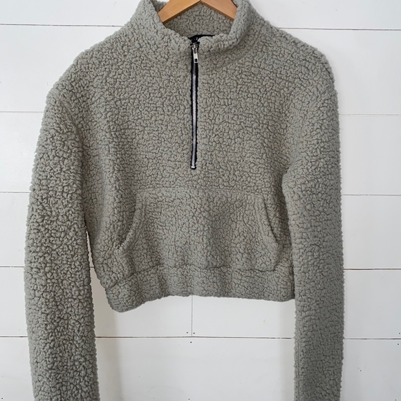 Tops | Zaful Brand Crop Top Sherpa | Poshmark